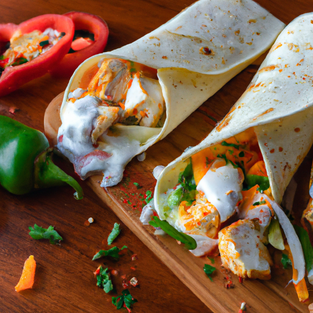 Cajun Chicken And Pepper Wraps – Cozy Delicious