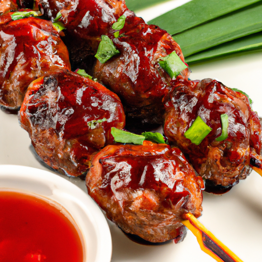 Sweet Heat Meatball Skewers – Cozy Delicious