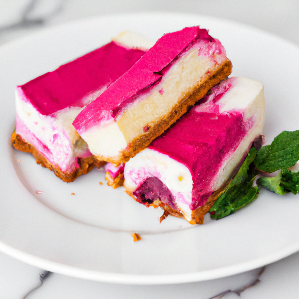 Frozen Raspberry Cream Squares – Cozy Delicious