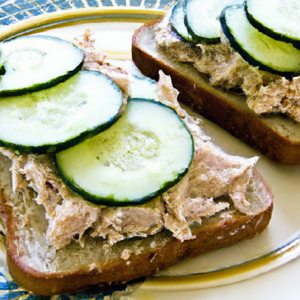 Tuna Mayo Fermented Pickled Cucumbers Toast – Cozy Delicious