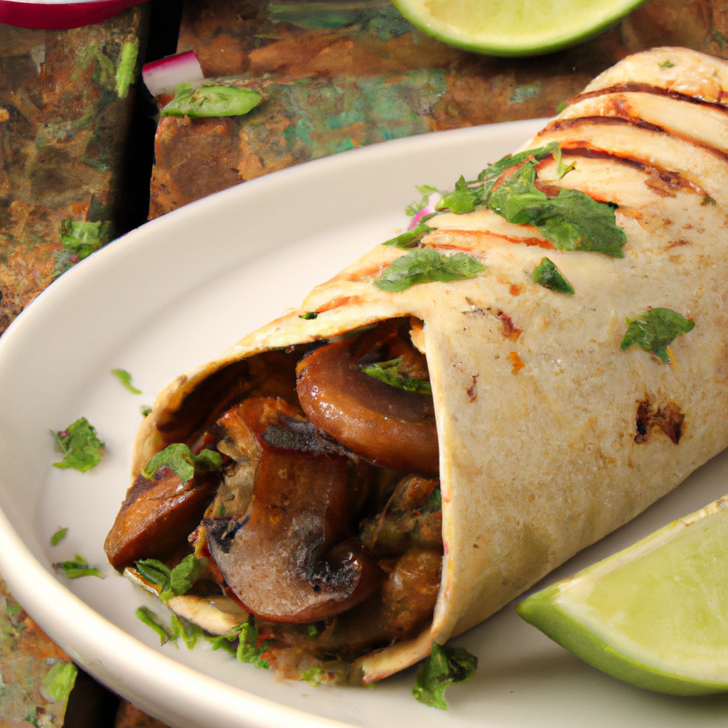 Roasted Poblano And Mushroom Burritos – Cozy Delicious